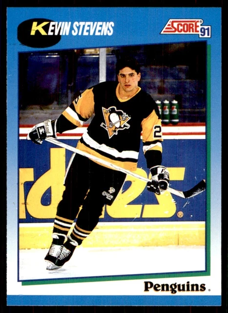 1991-92 SCORE CANADIEN Kevin Stevens Pittsburgh Penguins #468 EUR 1,06 ...