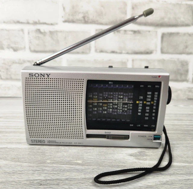 RÉCEPTEUR RADIO SONY Icf-Sw11 12 Bandes Fm/Sw/Mw/Lw - Fonctionne EUR 50,53 - PicClick FR