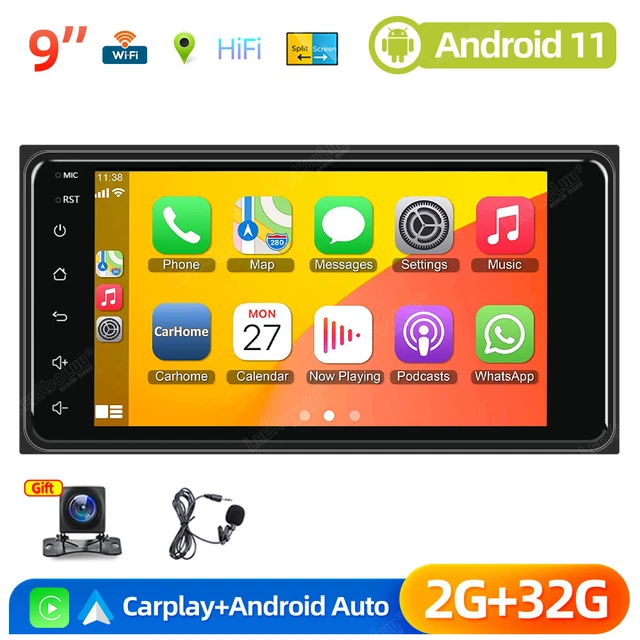 ANDROID CAR RADIO Stereo CarPlay Head Unit For Toyota RAV4 Hilux Hiace ...