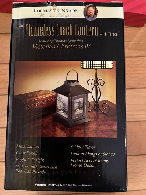 THOMAS KINKADE PAINTER Of Light Indoor Flameless Coach Lantern With ...