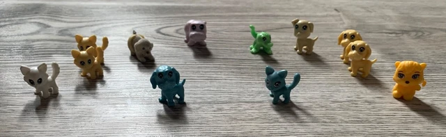 FIGURINE KINDER SURPRISE Animaux mini série lot 12 miniature pet ...