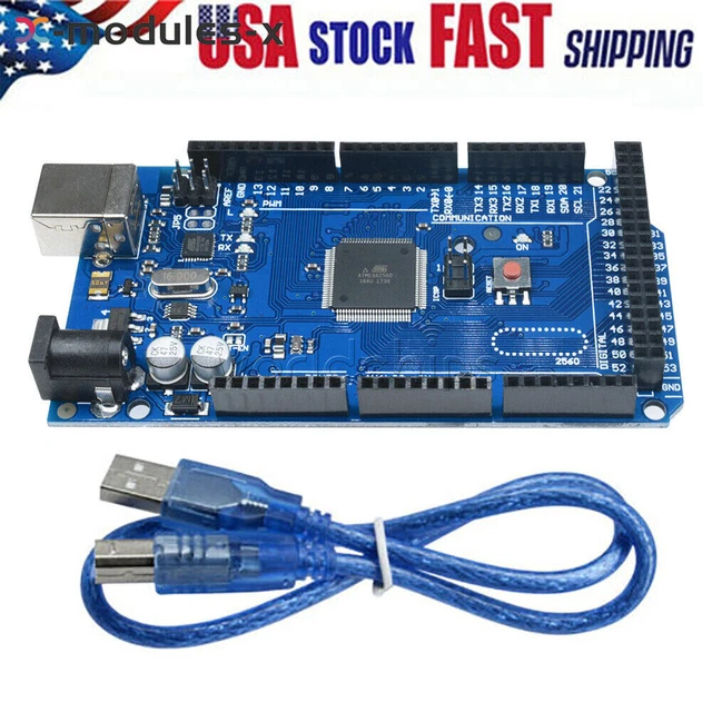 MEGA 2560 R3 Module ATMEGA16U2 ATMEGA2560-16AU Module+USB Cable For ...