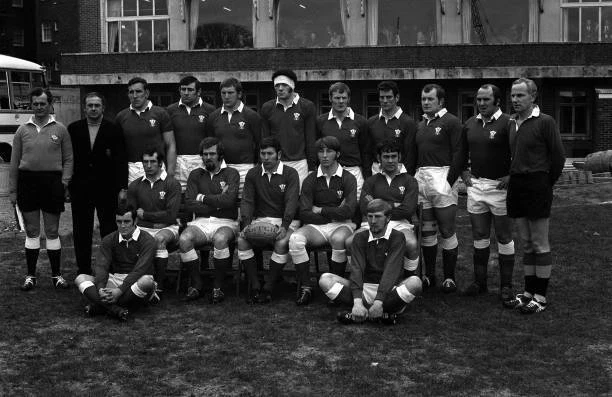 THE WELSH RUGBY Team, 1970. Coach Clive Rowlands, D.Thomas, St- 1970 ...