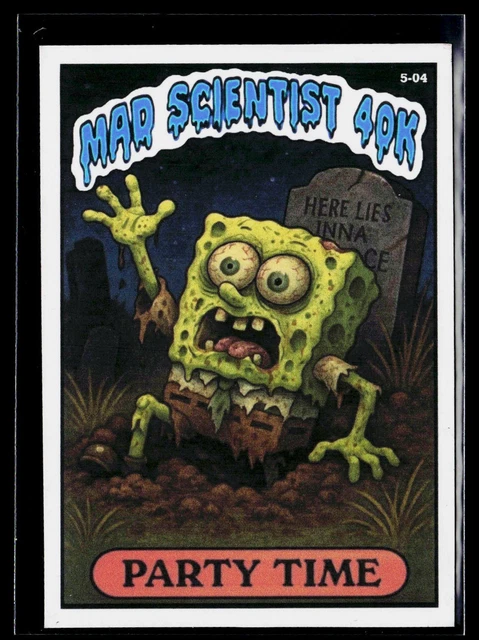 MAD SCIENTIST 40K GPK Spoof MAGNET CHASE CARD 5-04 Spongebob ...