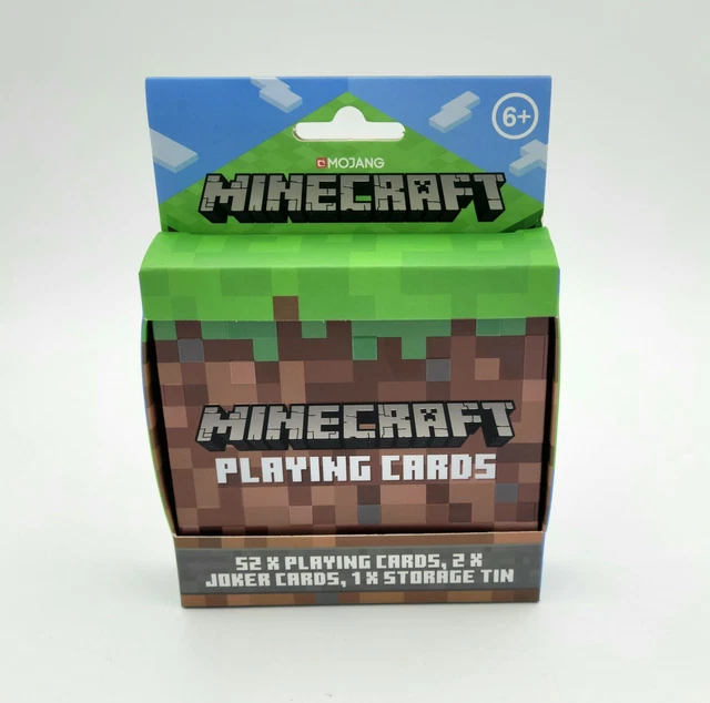 MINECRAFT PLAYING CARDS Standard Card Deck in Collector Storage Tin NEW ...