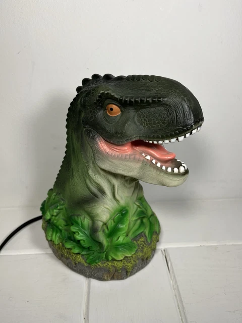 T REX DINOSAUR head Plug In Table Lamp Night Light -Working Quirky ...