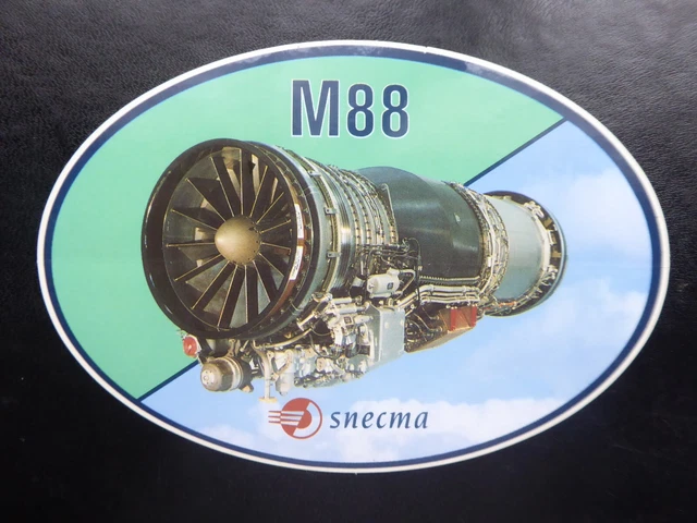 AUTOCOLLANT STICKER SNECMA Moteur Aviation M88 Military Engine Dassault ...