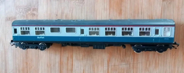 HORNBY TRIANG BR Blue & Grey MK1 Restaurant Buffet Coach 1805 OO Gauge ...