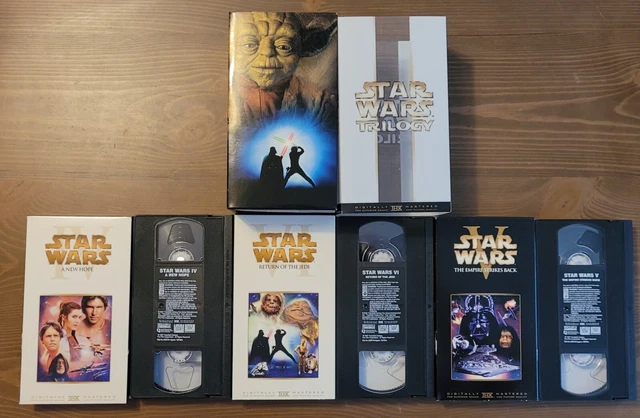 STAR WARS ORIGINAL Trilogy THX Digitally Remastered VHS Box Set (2000 ...