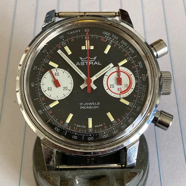 SMITHS ASTRAL VALJOUX 7733 Chronograph Watch $750.00 - PicClick AU