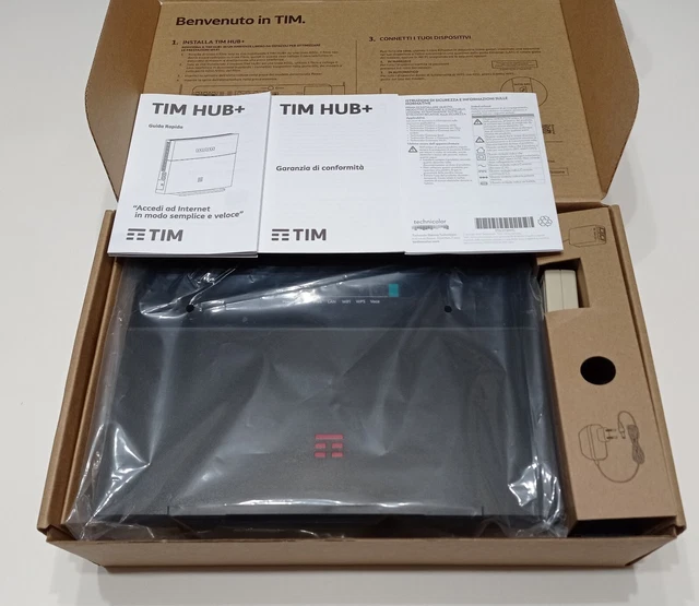 MODEM TIM HUB+ PLUS Modello Technicolor DGA4331 Router WI-FI 6 VDSL ...