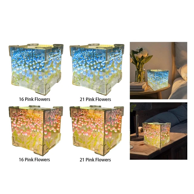 DIY TULIP NIGHT Light Material Package Acrylic Material Atmosphere ...