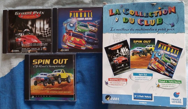 CD ROM PC Voitures pinball Grand prix Spin out 3 Jeux EUR 12,00 - PicClick FR