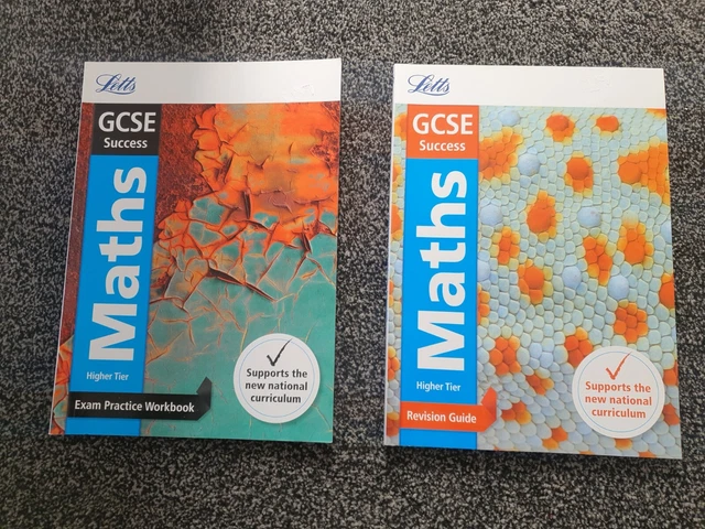 2 X GCSE Letts Sucess Maths Exam Practice Workbook Revision Guide ...