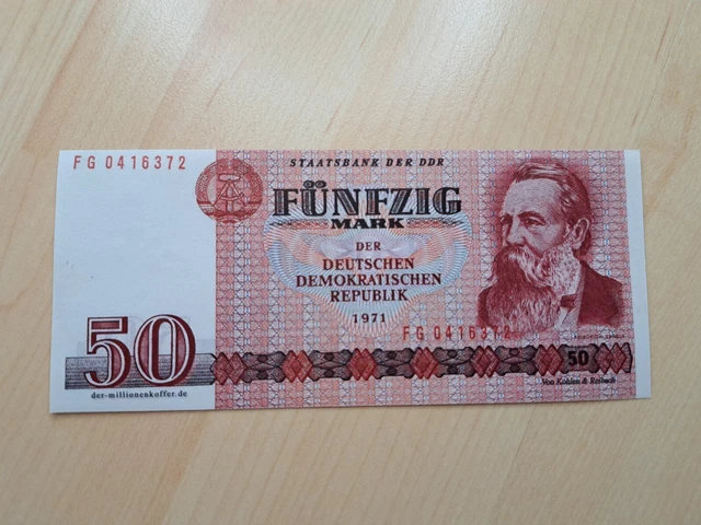 DDR 50 MARK Banknote Geldschein Ostmark East Germany KOPIE COPY ...