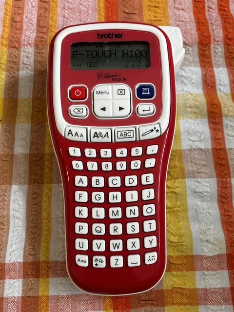 BROTHER P-TOUCH H100R Label Printer Label Maker Red Pink Working £18.00 - PicClick UK