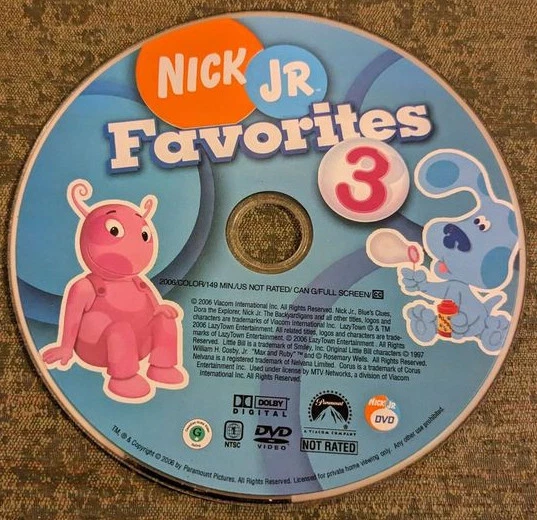 NICK JR. FAVORITES 3 - DVD - original U.S Version £8.80 - PicClick UK