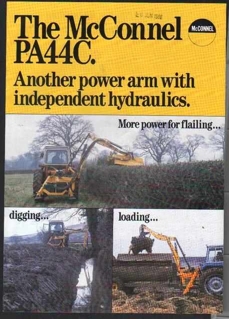 MCCONNEL &PA44C& POWER Arm Digger Loader Brochure Leaflet £6.00 ...