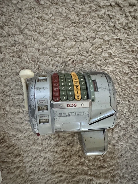 VINTAGE ALMEX TRAM Bus Conductor Ticket Machine in working condition. £ ...