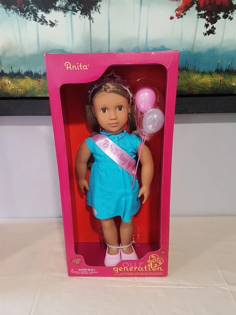 OUR GENERATION DOLL Anita Birthday Girl Brand New In Presentation Box £ ...