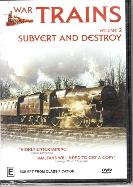 WAR TRAINS VOL 2 - Subvert & Destroy (DVD) Civil War, WWI, WWII, Korean ...