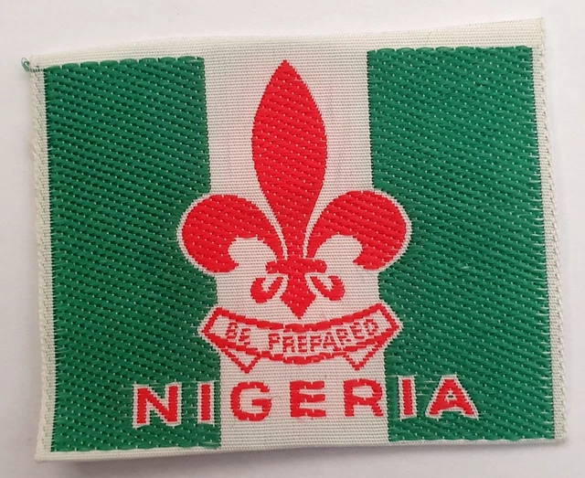 SCOUTS ASSOCIATION OF Nigeria Africa Ribbon Patch Badge. Boy Scouts ...