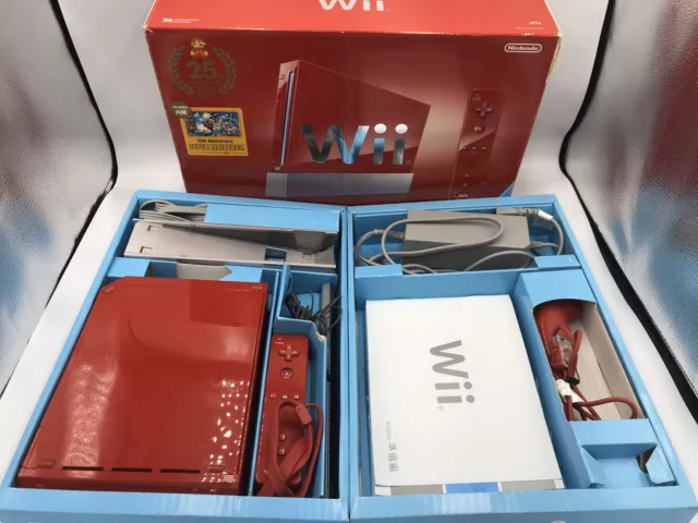 NINTENDO WII SUPER Mario Bros Red Console 25th Anniversary Limited EUR ...