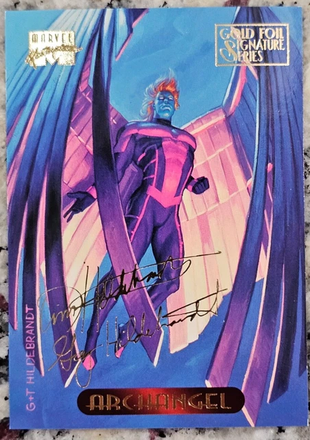ARCHANGEL, '94 FLEER Marvel Masterpieces Gold Foil Signature Series ...