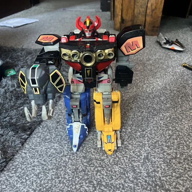 MIGHTY MORPHIN POWER Rangers Deluxe Dino Megazord Bandai 1993 as ...