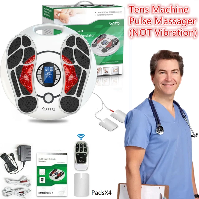 OSITO TENS MACHINE Blood Circulation Booster EMS Foot Massager Muscle ...