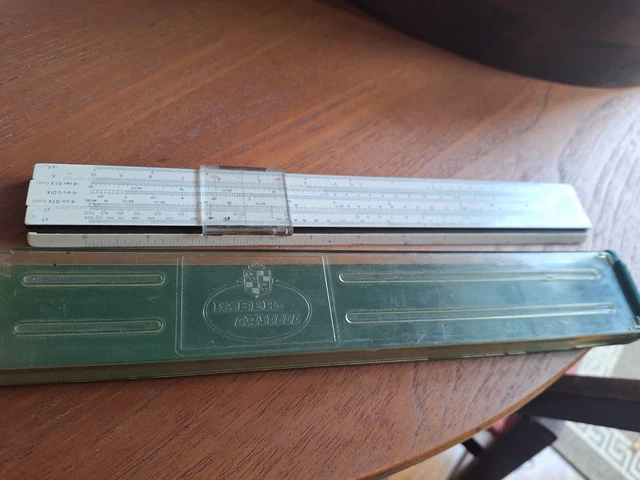 VINTAGE A.W.FABER CASTELL 1/87 Slide Ruler Germany tool With Case £12. ...