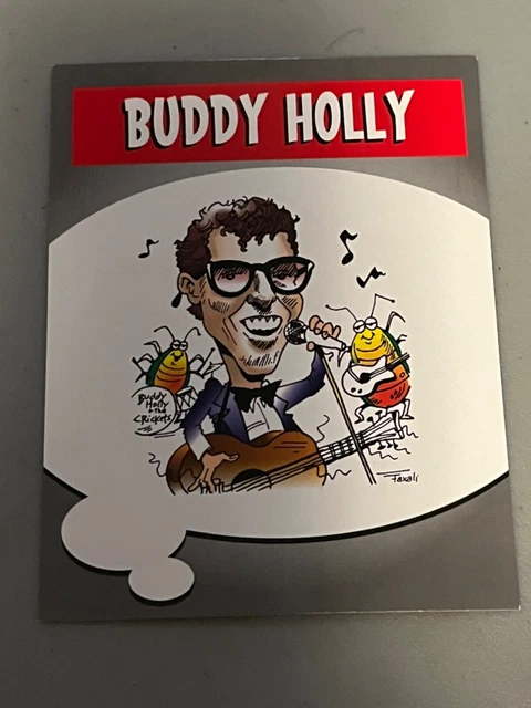 BUDDY HOLLY CRICKETS 1950s Rock n Roll Board Game Collector Card ...
