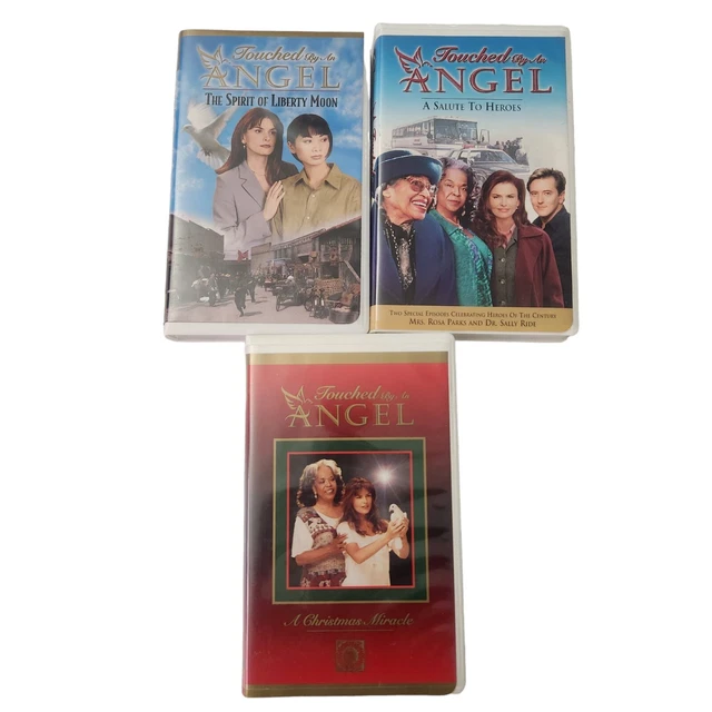 VINTAGE TOUCHED BY An Angel VHS CBS video Cassette Clamshell Lot of 3 £ ...