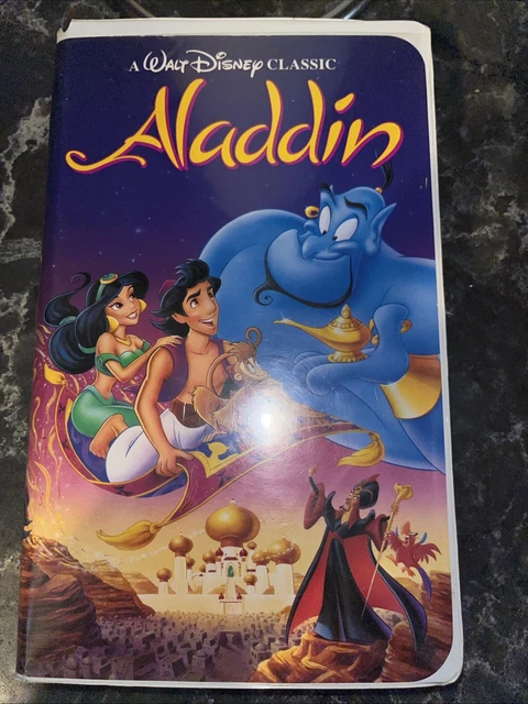 DISNEY CLASSIC ALADDIN Black Diamond VHS Tape 1994 Clamshell Case £4.50 ...