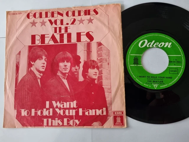 The Beatles I Want To Hold Your Hand 7 Vinyl Germany Golden Oldies