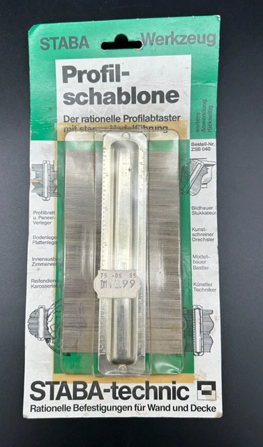 VINTAGE WERKZEUG STABA - Profilschablone -Profilabtaster mit starrer ...