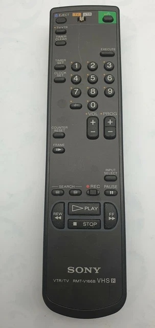 ORIGINAL REMOTE CONTROL For VHS SONY RMT-V166B VHS Player VTR/TV £20.48 ...
