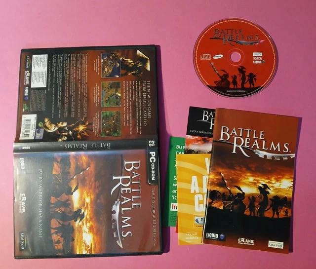 BATTLE REALMS (2001, PC Game) RTS Original & Complete With Manual ...
