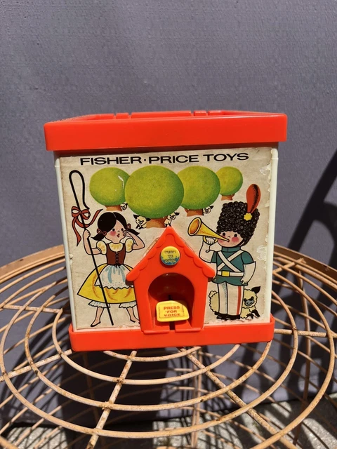 FISHER PRICE JACK In The Box Puppet 1970S Vintage Red Box Childs Toy ...
