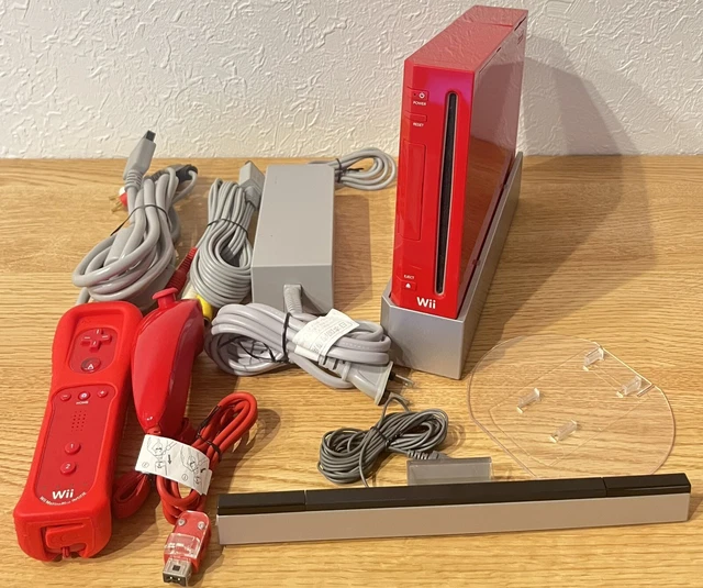 NINTENDO WII SUPER Mario Bros 25th Anniversary Limited Edition Red ...