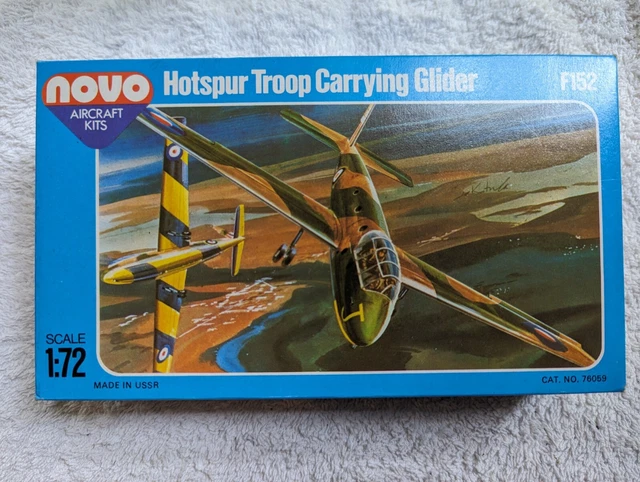 VINTAGE NOVO HOTSPUR Glider Model Aircraft Kit - 1:77, 1978 $24.99 ...