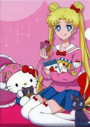 FICHIER CLAIR USAGI Tsukino Hello Kitty Sailor Moon Sanrio Personnages ...