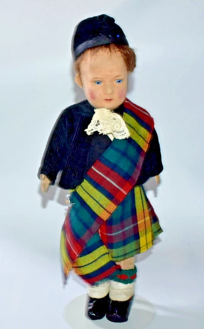 RARE VINTAGE CHAD VALLEY SCOTTISH BOY DOLL 46cm c1930 £225.00 - PicClick UK