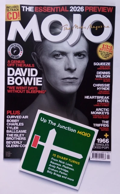 NEW FEBRUARY 2026 Issue 387 Mojo Magazine: David Bowie + Up The Junction Cd £9.72 - PicClick UK