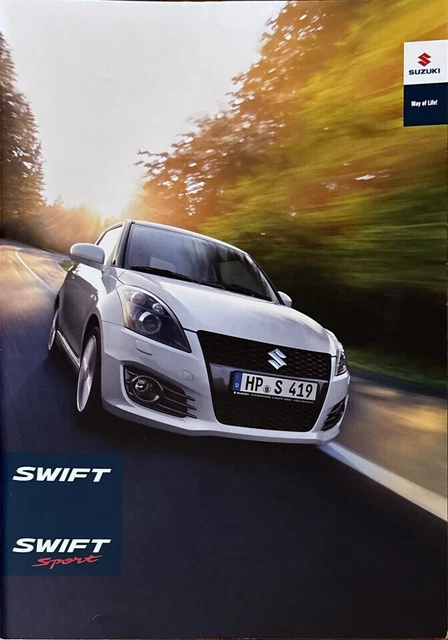 SUZUKI SWIFT UND Swift SPORT Prospekt Brochure Depliant 01/2012 EUR 5 ...