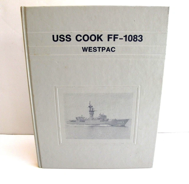 USS COOK DE-1083 1985 WESTPAC CRUISE BOOK Subic Kenya Pakistan SH-2F ...