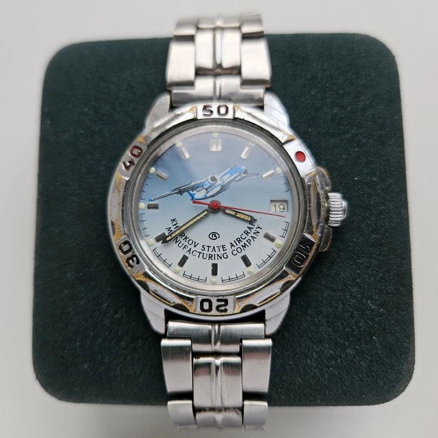 URSS RARE MONTRE Vostok Amphibia Original Automatique Diver 2414A Avion ...