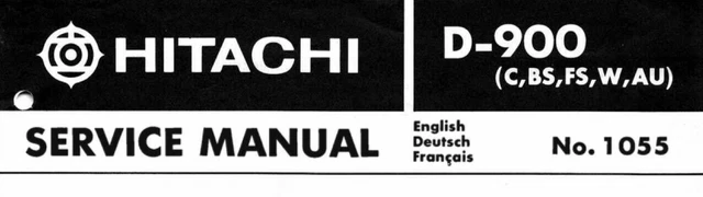 HITACHI HGE-1100, HT-12 Schematic Diagrams Service Manual Circuit ...