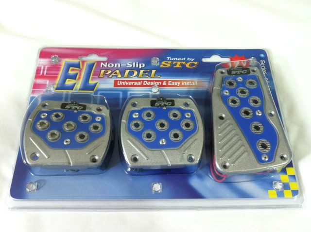 UNIVERSAL RACING STYLE 12v Lighted Foot Pedals Pad Covers Manual ...