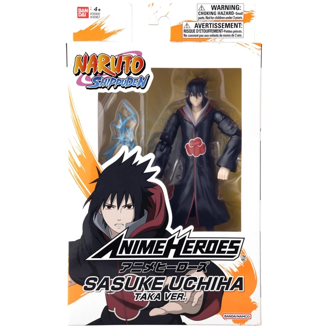 BANDAI NARUTO SHIPPUDEN Anime Heroes Sasuke Uchiha Taka Version Action ...